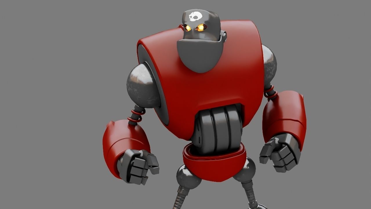 Crazy Frog Robot rigged character 3D model rigged | CGTrader