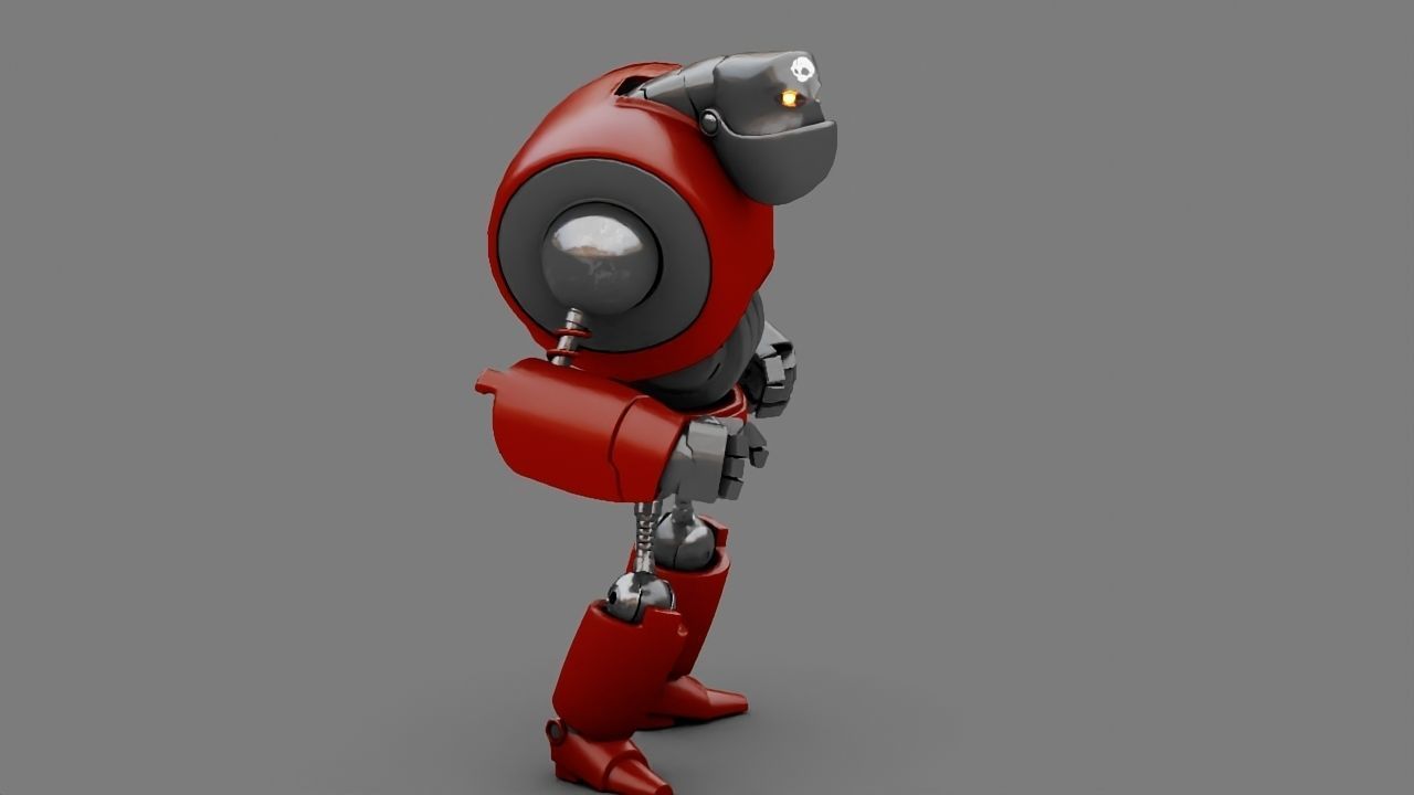 Crazy Frog Robot rigged character 3D model rigged | CGTrader
