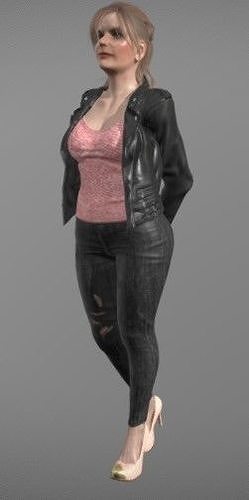 3D model top girl VR / AR / low-poly | CGTrader