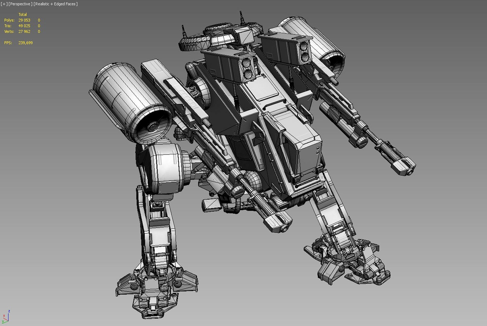 3D model FG Mech LowPoly VR / AR / low-poly | CGTrader