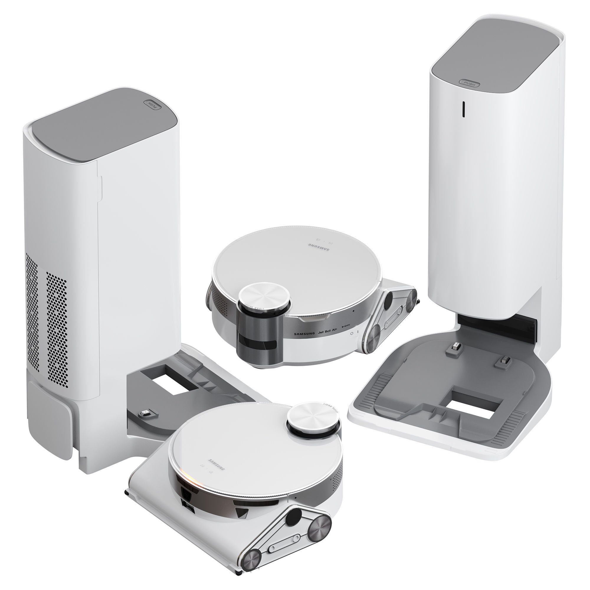 Samsung Jet Bot Robot AI Vacuum with Clean Station 3D model | CGTrader