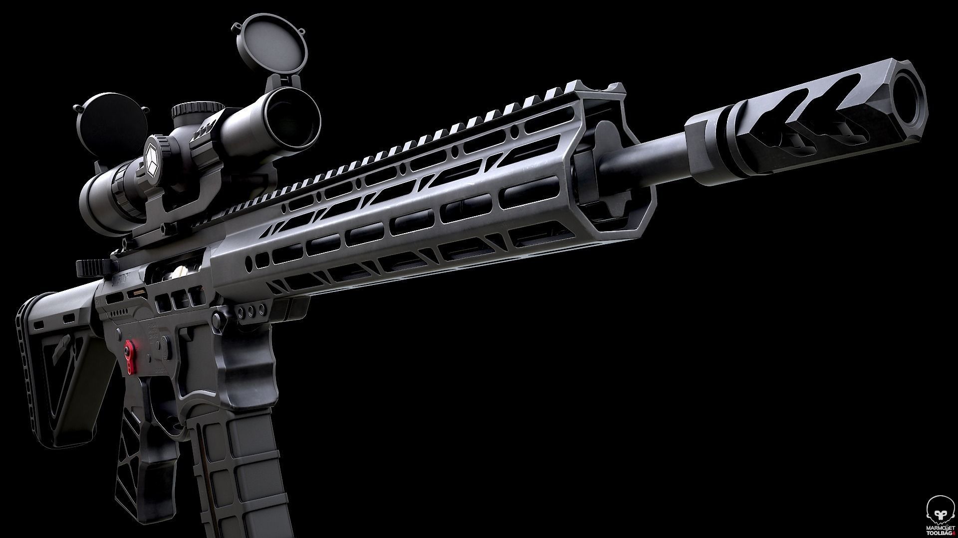 3D model M4 Skeletonized F1 Firearms VR / AR / low-poly | CGTrader