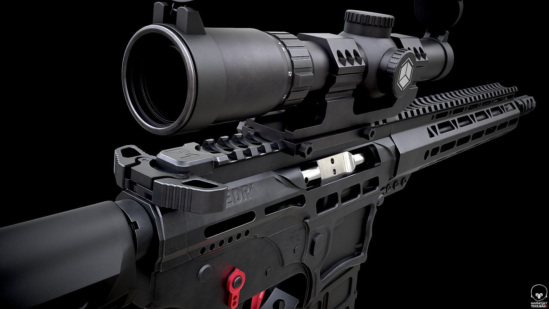 3D model M4 Skeletonized F1 Firearms VR / AR / low-poly | CGTrader