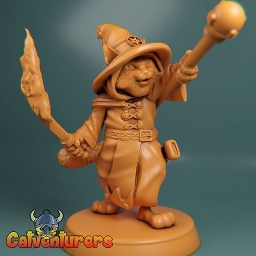 Warlock Cat 3D model 3D printable | CGTrader