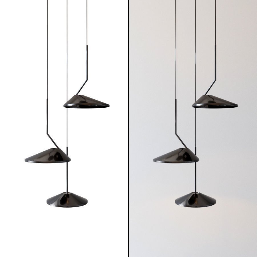 Non La Multi-Light LED Pendant 3D model | CGTrader