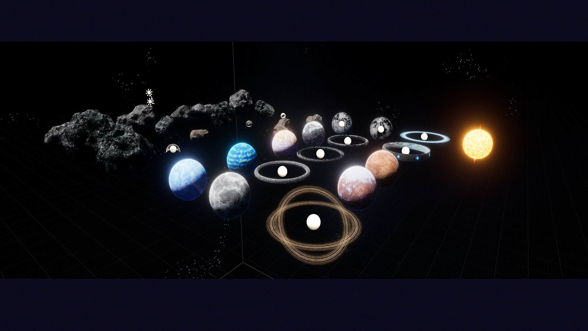 3D model Celestial Body and Space HDRi Mini Package VR / AR / low-poly ...