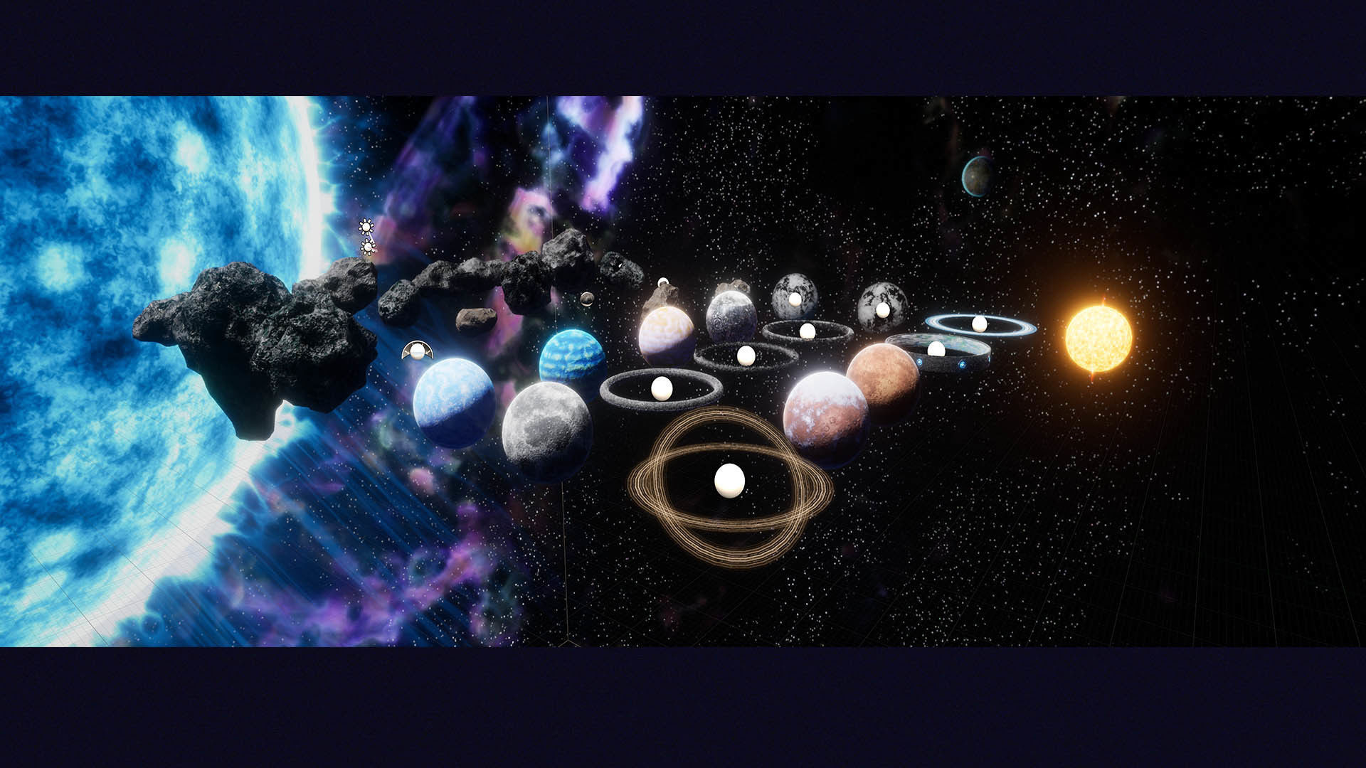 3D model Celestial Body and Space HDRi Mini Package VR / AR / low-poly ...