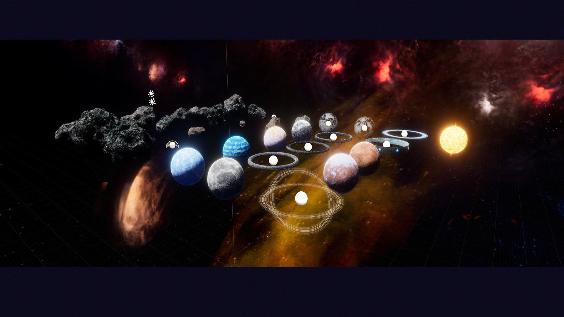 3D model Celestial Body and Space HDRi Mini Package VR / AR / low-poly ...