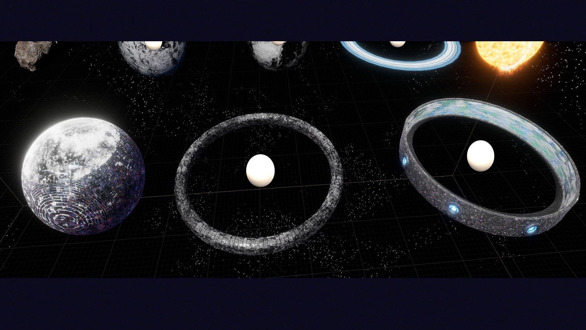 3D model Celestial Body and Space HDRi Mini Package VR / AR / low-poly ...