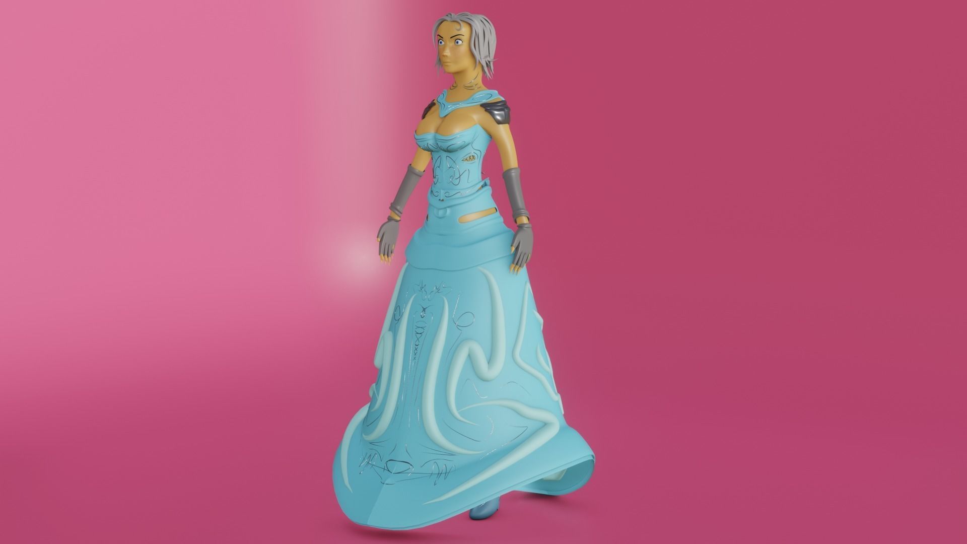medieval princess game character free 3D model animated | CGTrader