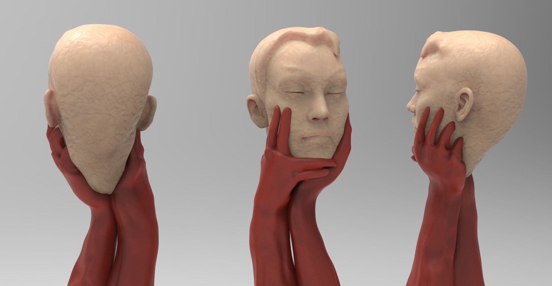 Fashion Inspired Head sculpture 3D model | CGTrader