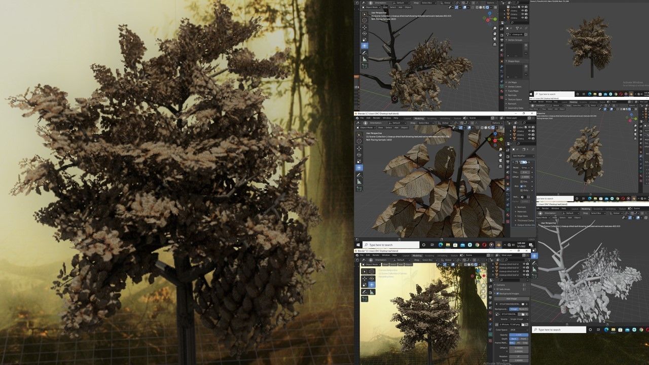 Blender tree 3D model | CGTrader