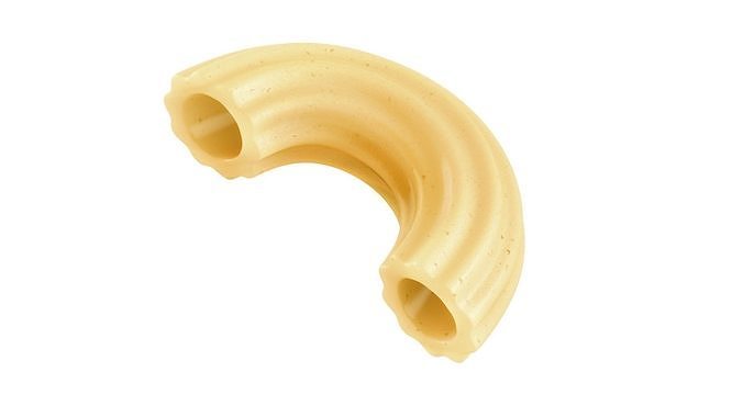 Pasta Elbow Rigati macaroni 3D model | CGTrader