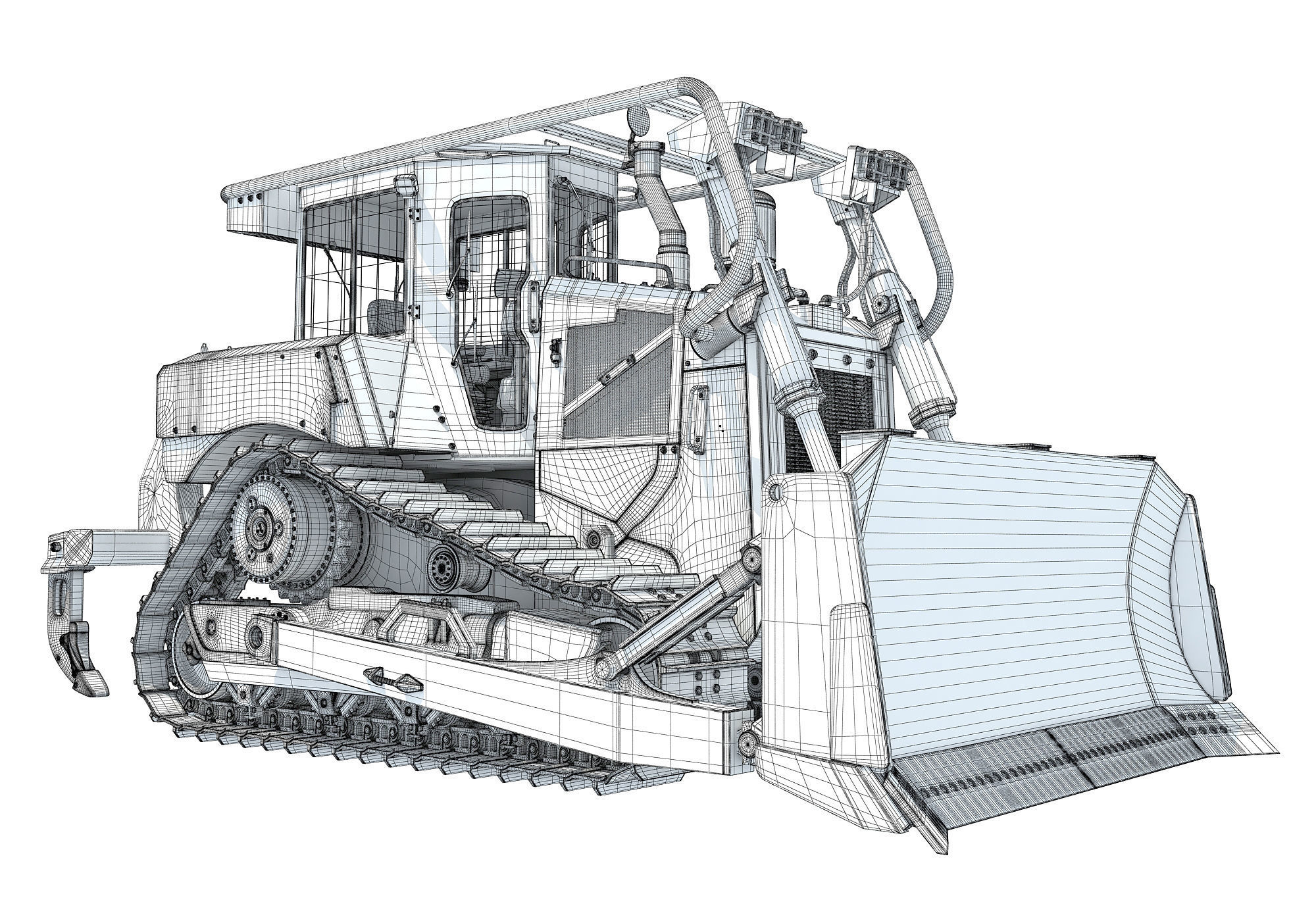 Tracked Dozer 3D model | CGTrader