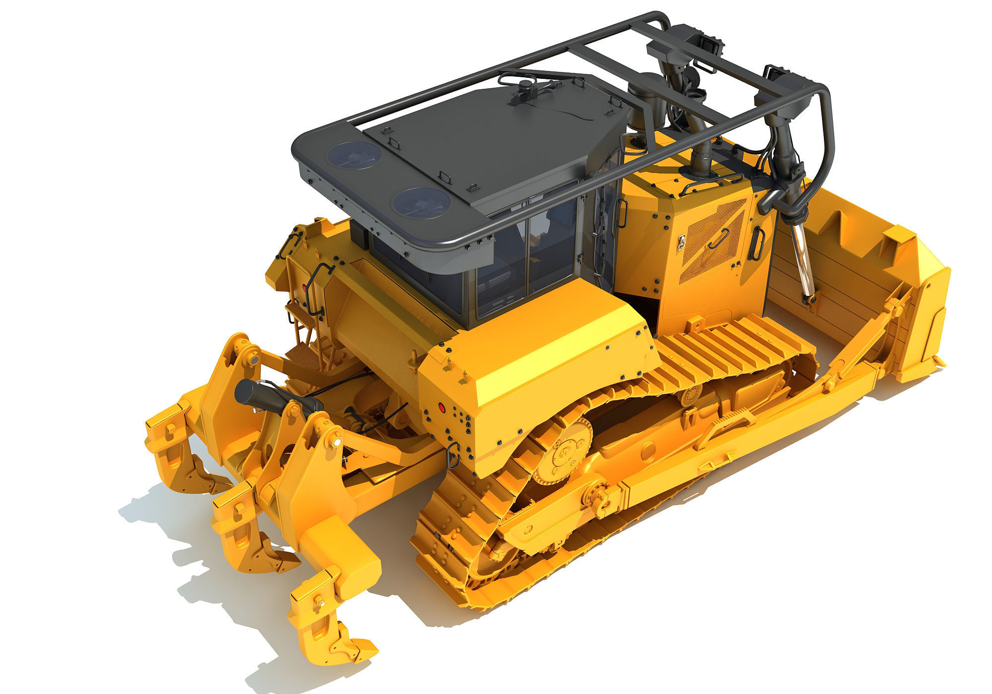 Tracked Dozer 3D model | CGTrader