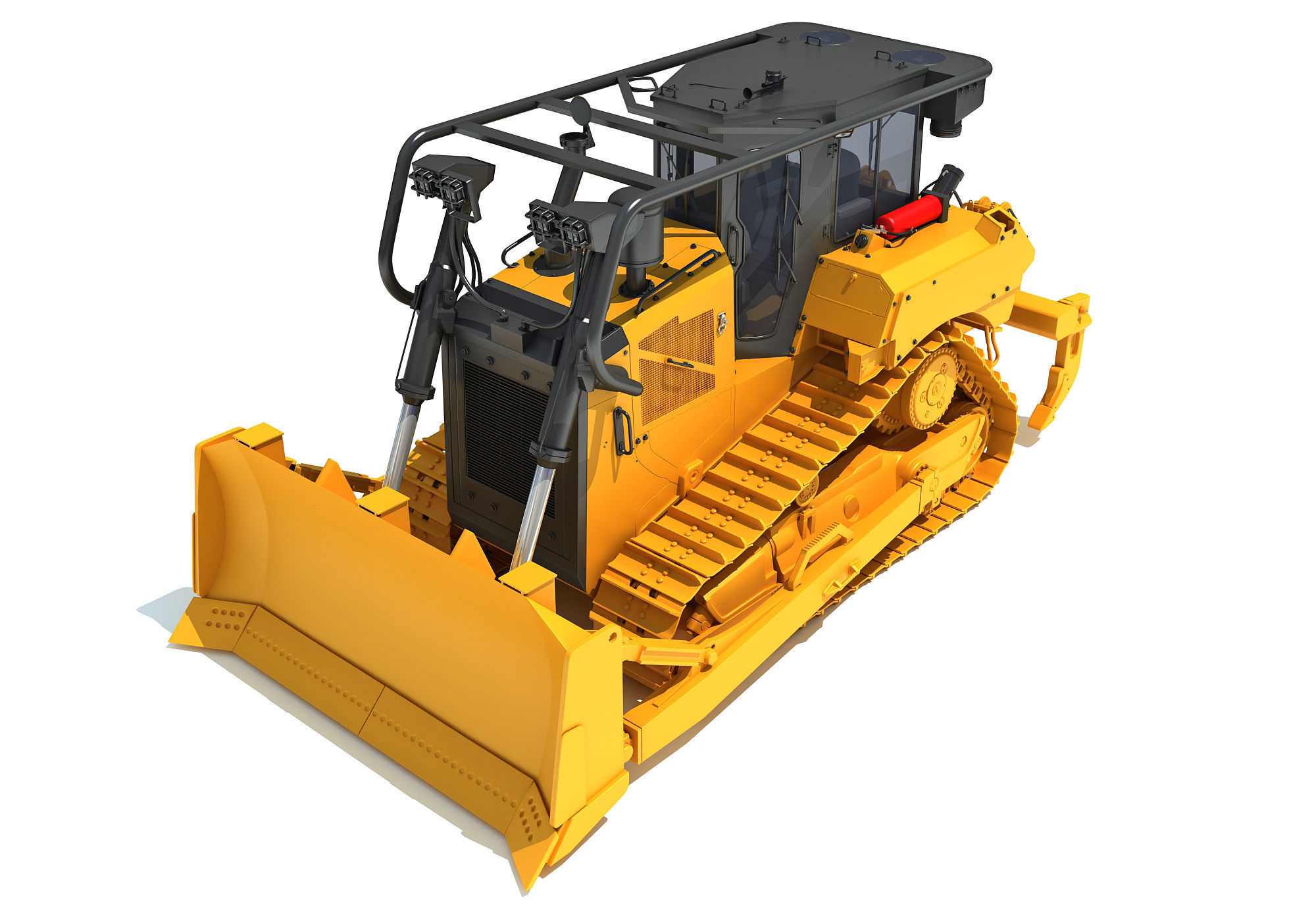 Tracked Dozer 3D model | CGTrader