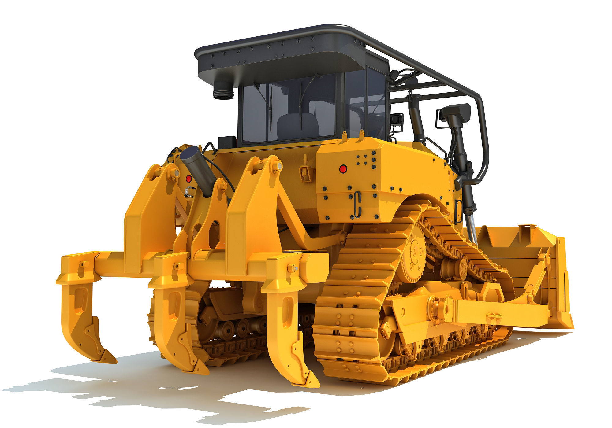 Tracked Dozer 3D model | CGTrader