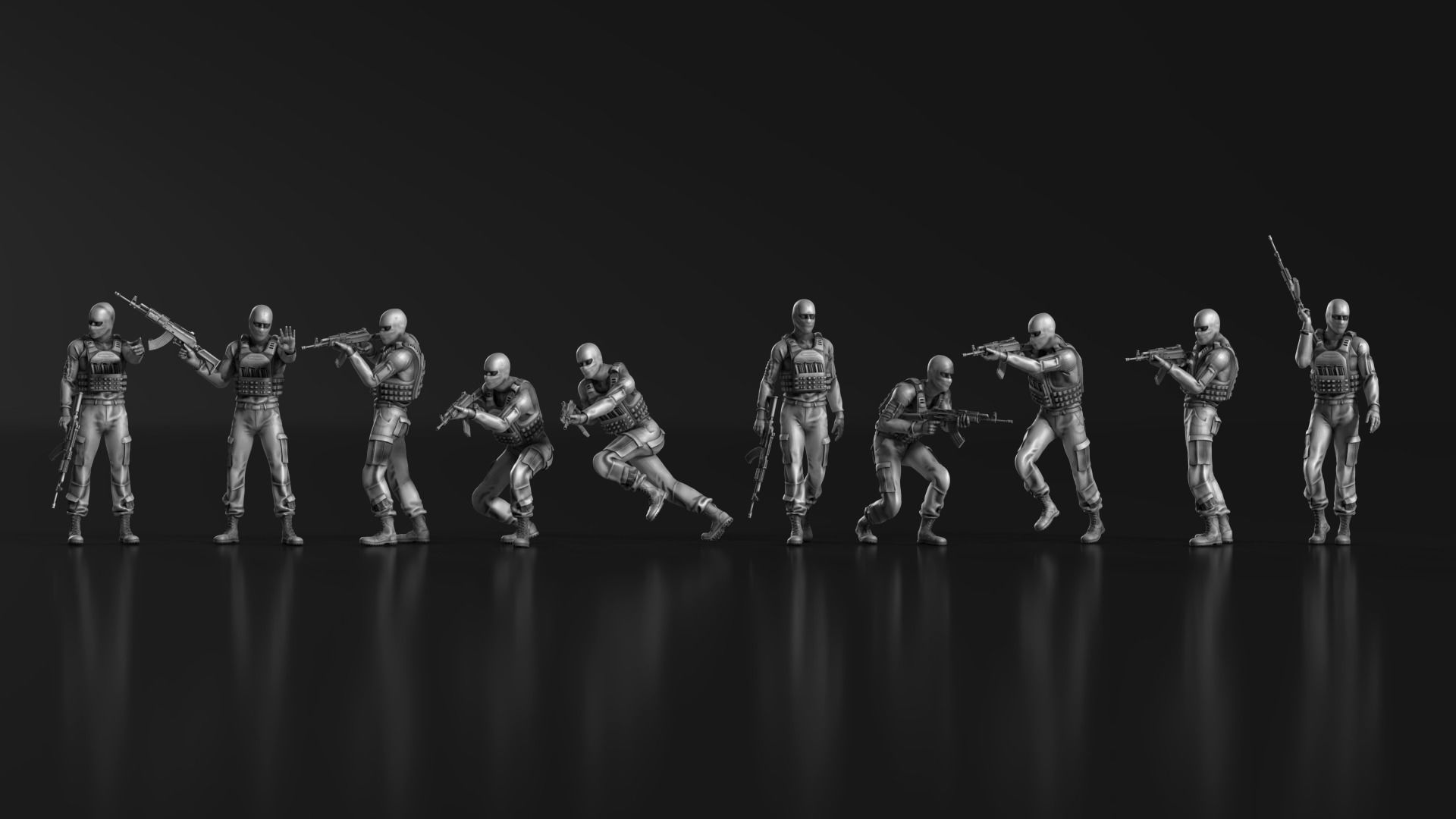 Terrorist 01 3D model 3D printable | CGTrader