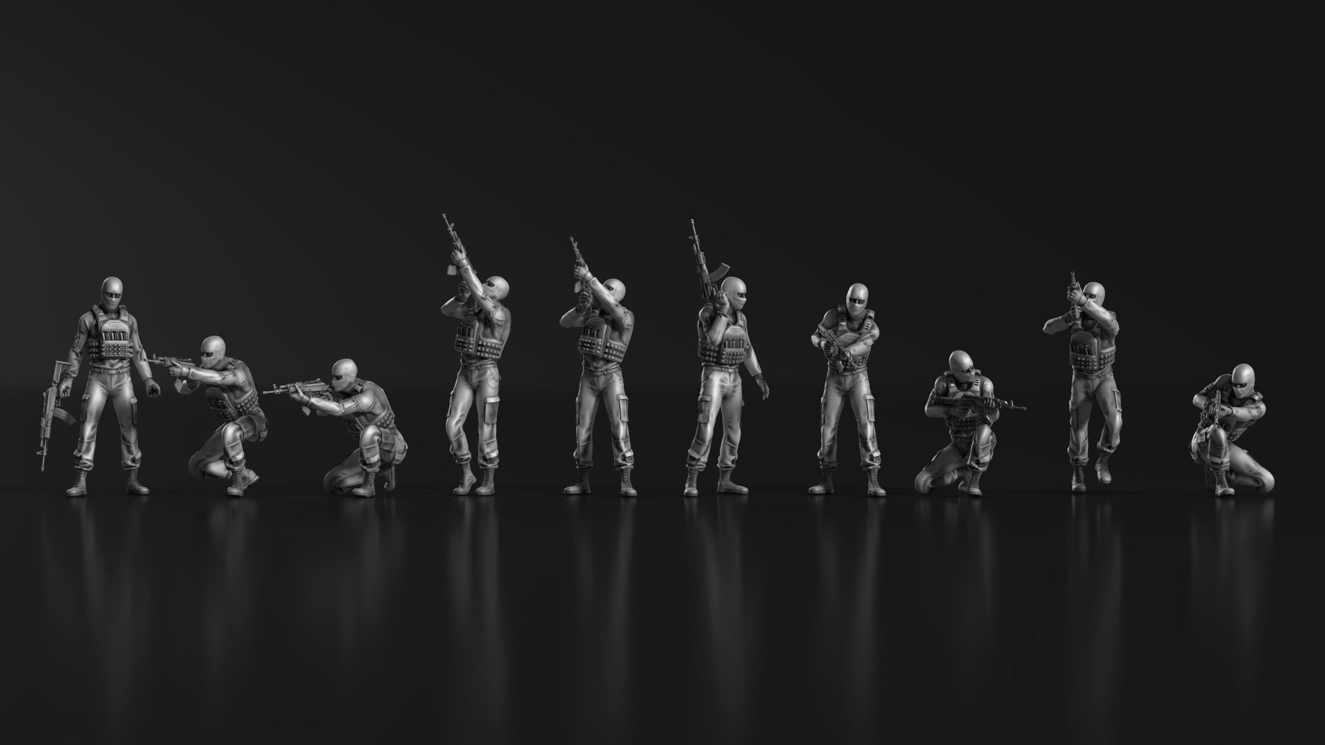 Terrorist 01 3D model 3D printable | CGTrader