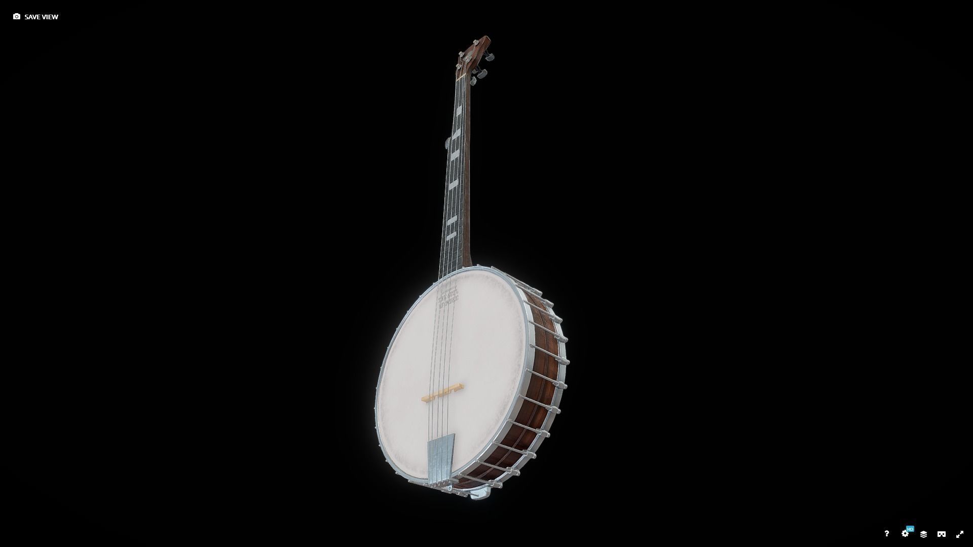 3D model Banjo - Game Ready VR / AR / low-poly | CGTrader