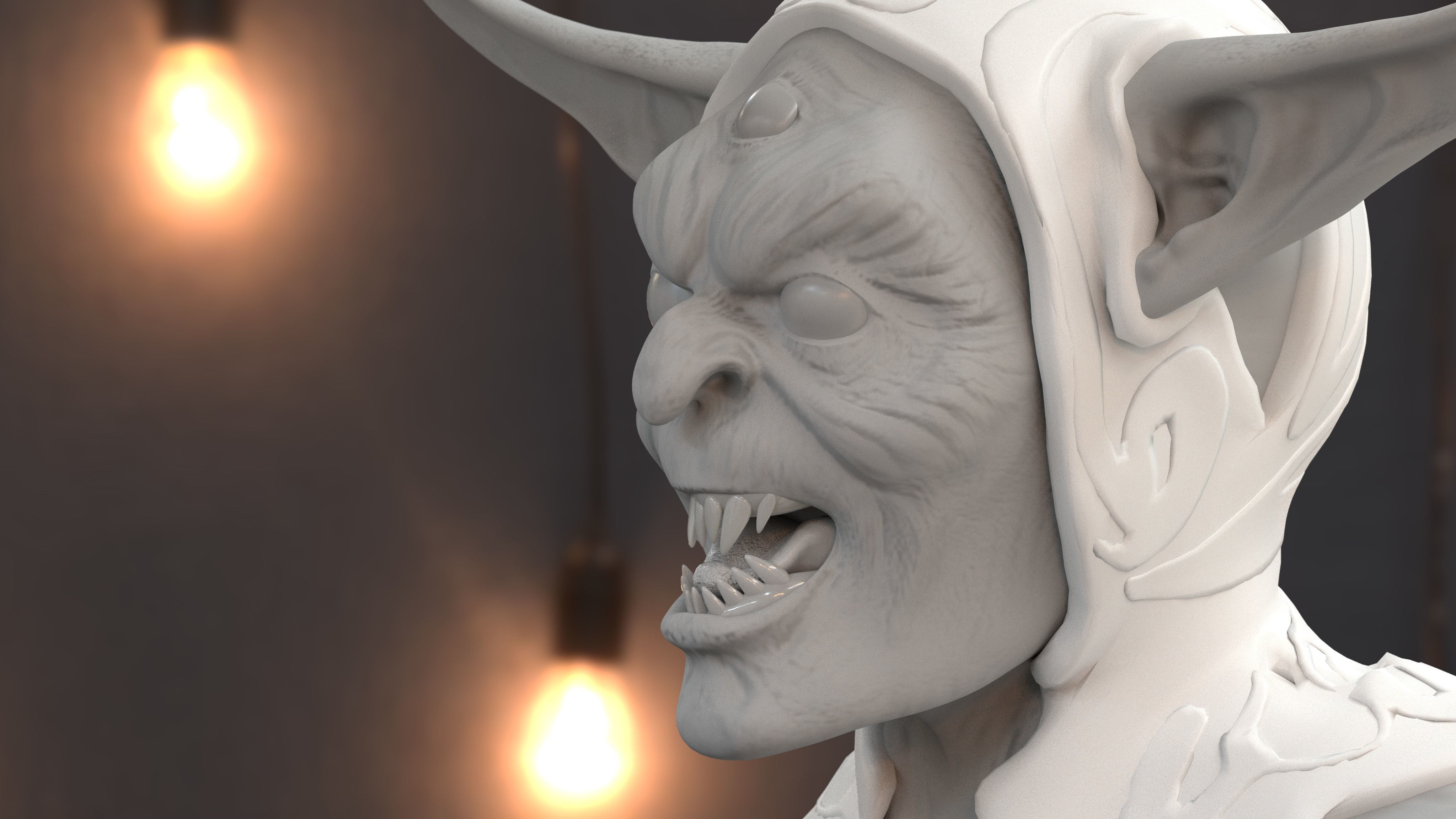 3D model DEMON elf VR / AR / low-poly | CGTrader