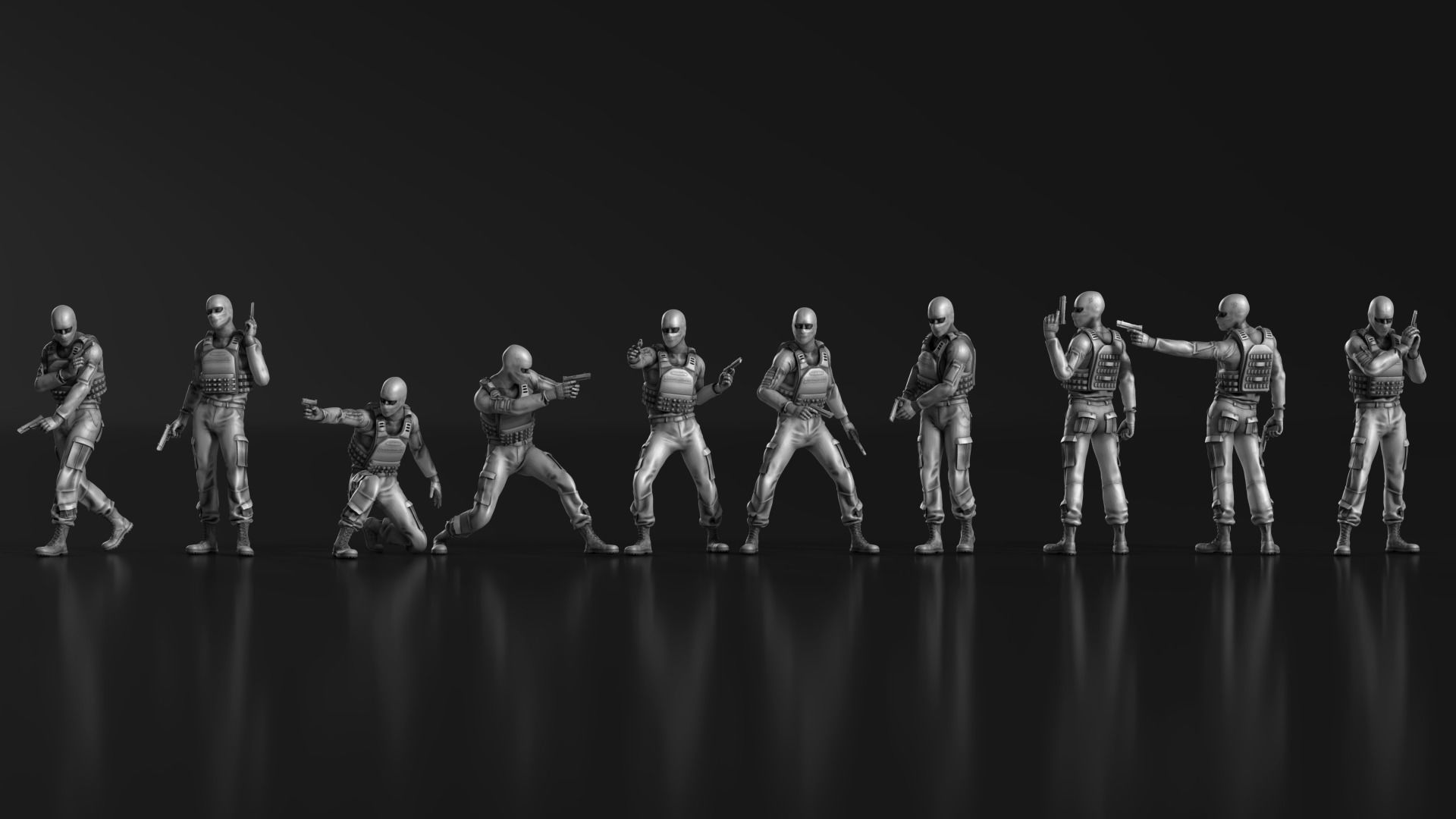 Terrorist 03 3D model 3D printable | CGTrader