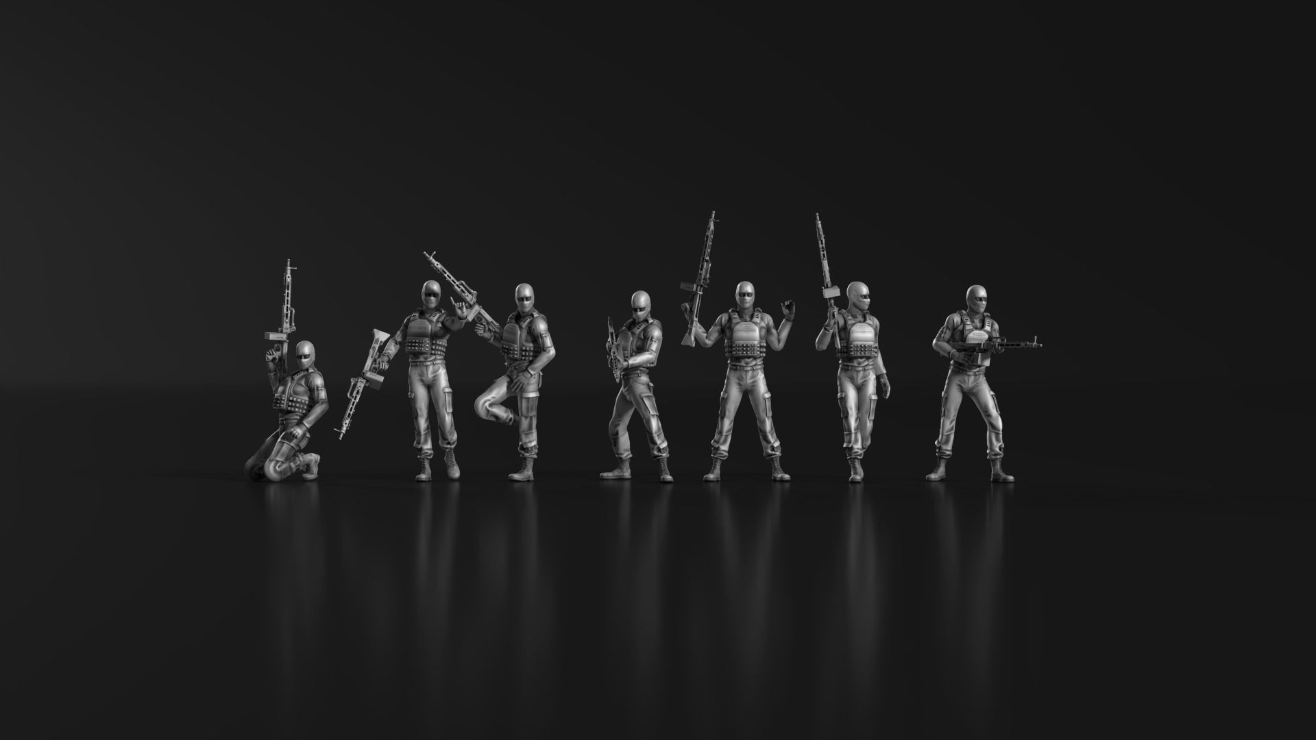 Terrorist 04 3D model 3D printable | CGTrader