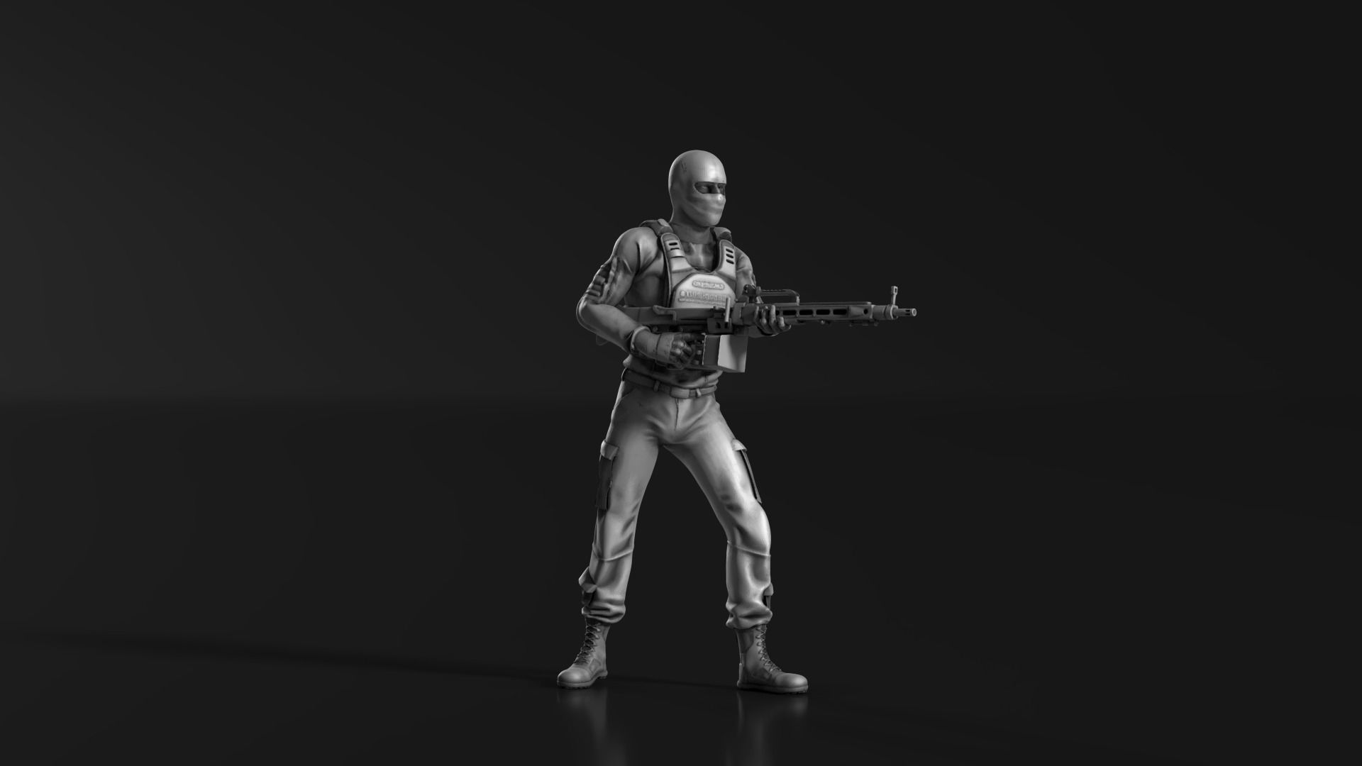 Terrorist 04 3D model 3D printable | CGTrader