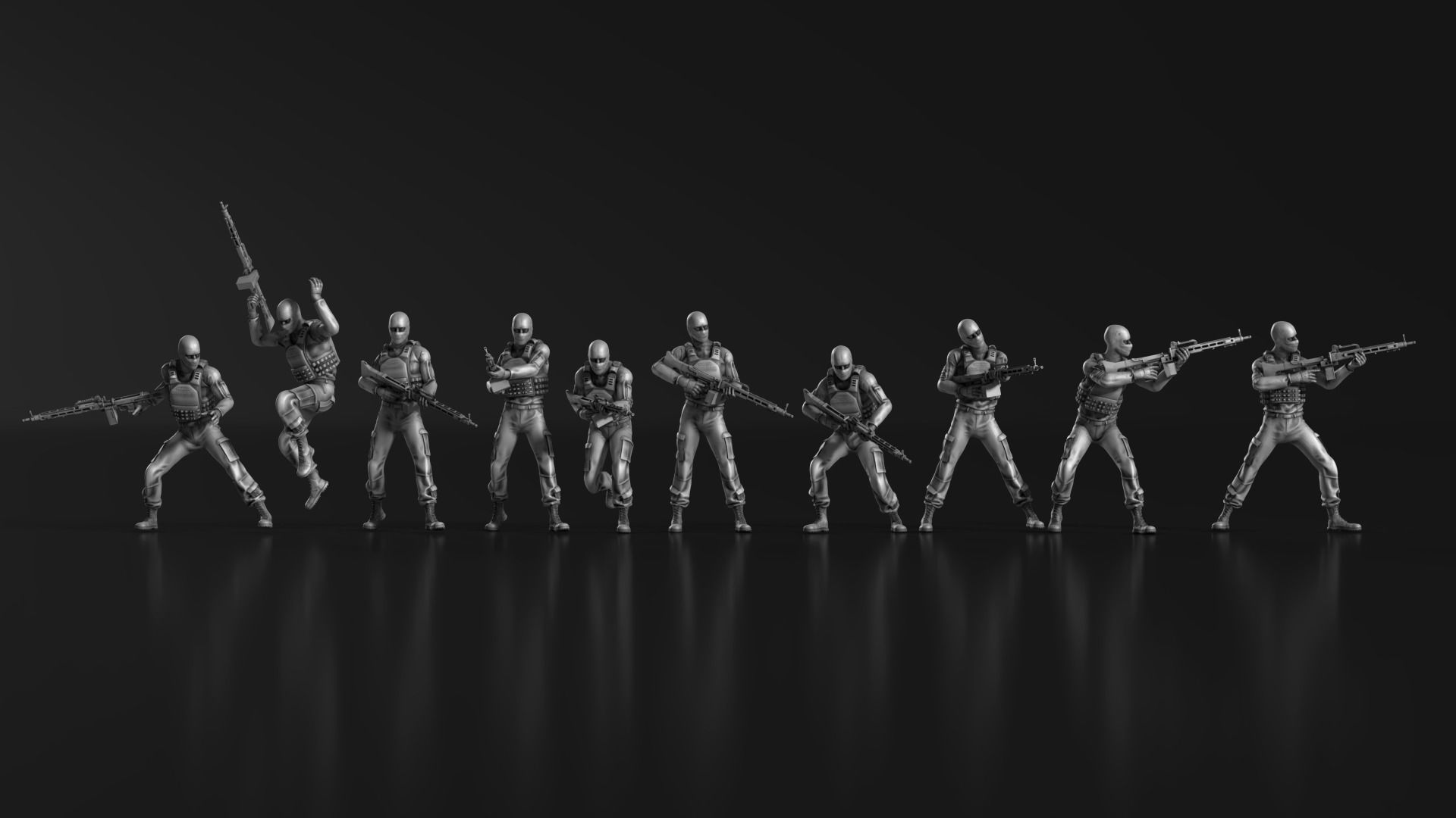 Terrorist 04 3D model 3D printable | CGTrader