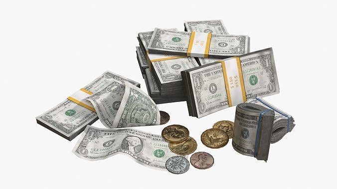 3D model Money Loot - US dollars VR / AR / low-poly | CGTrader