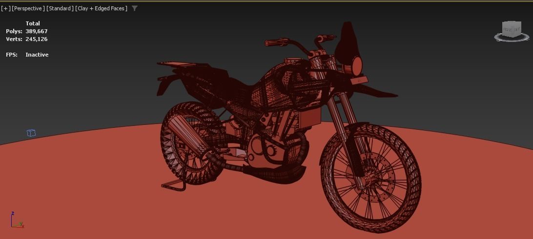 BIKE Himalayan 3D model animated | CGTrader