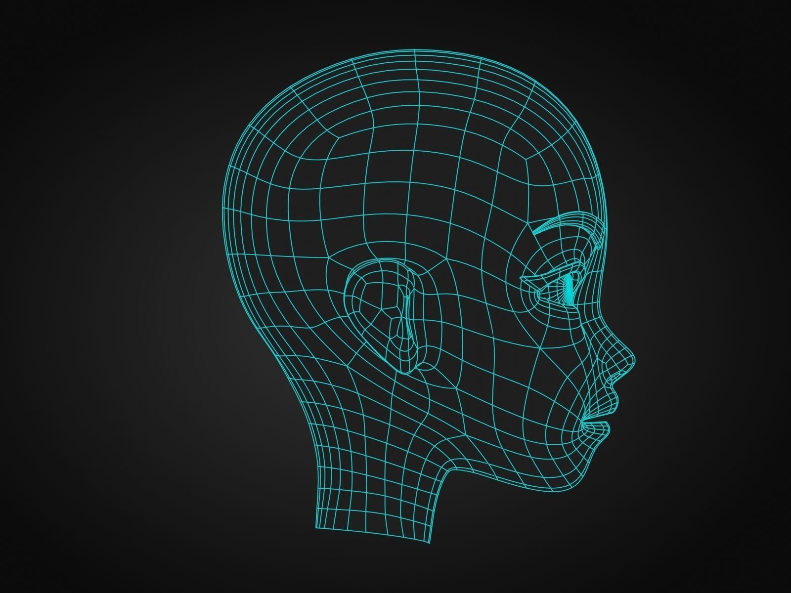 3D model Base Mesh Stylized Girl Head VR / AR / low-poly | CGTrader