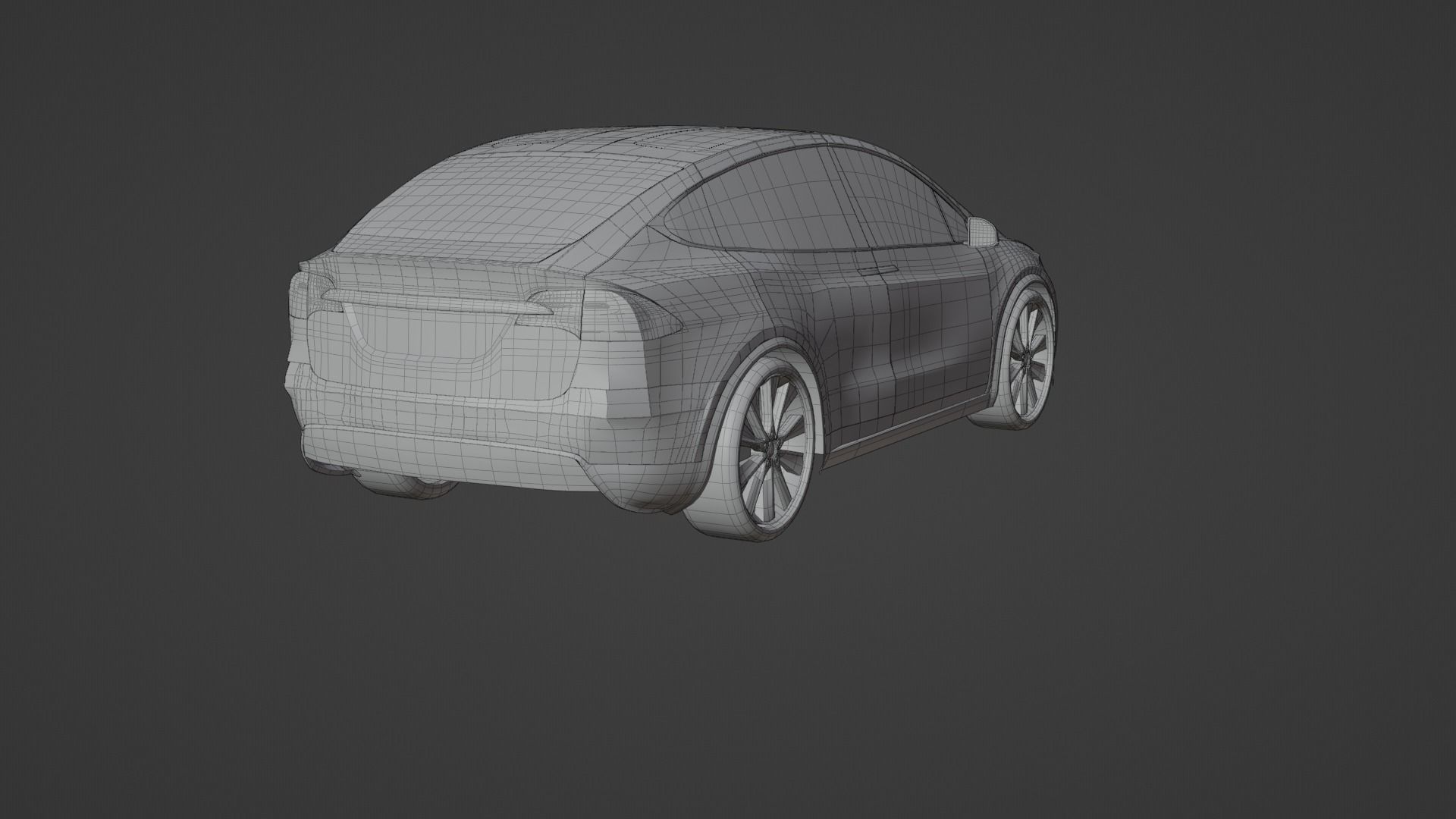 Tesla Model X 2019 Red Car 3D model | CGTrader