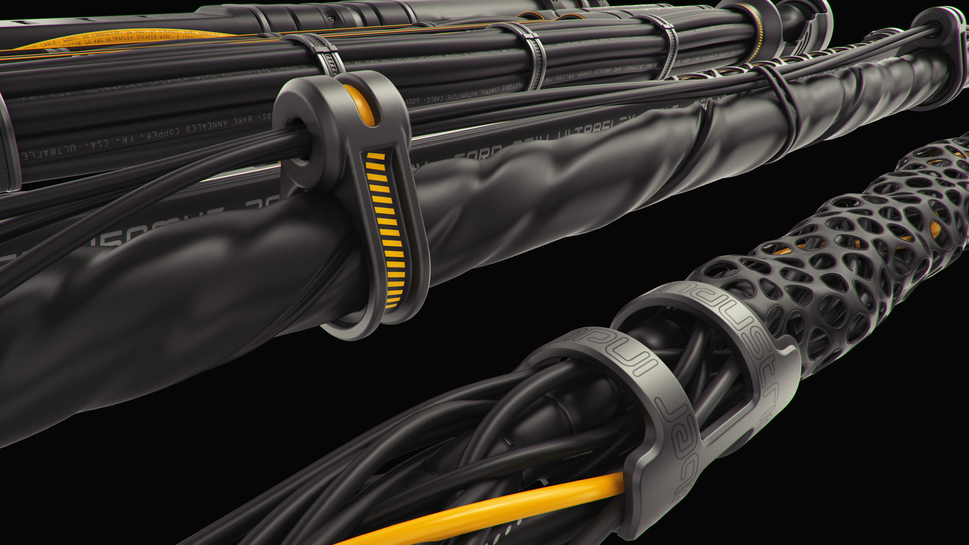 Cables and Wires set 3D model | CGTrader