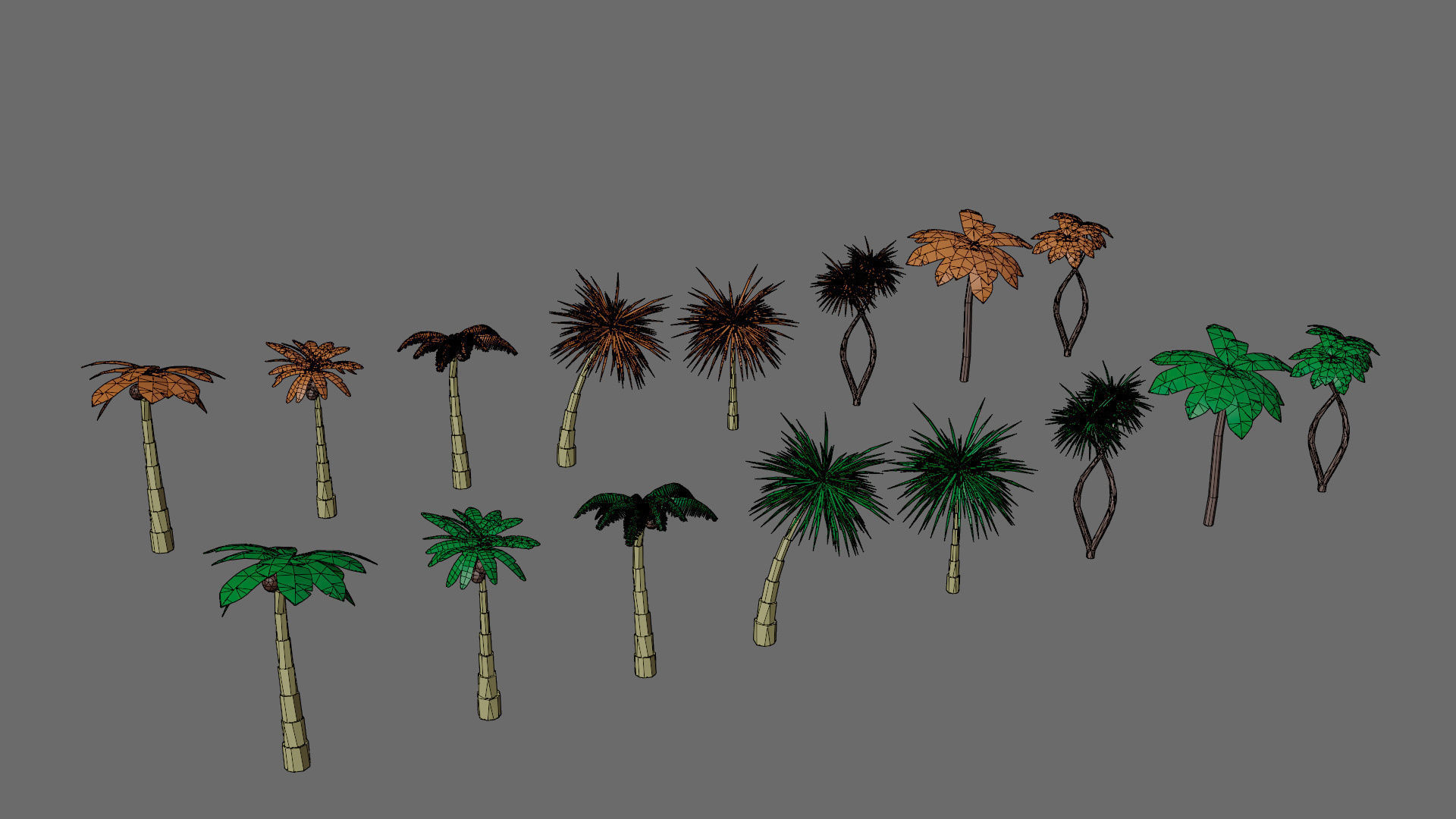 3D model Cartoon vegetation VR / AR / low-poly | CGTrader