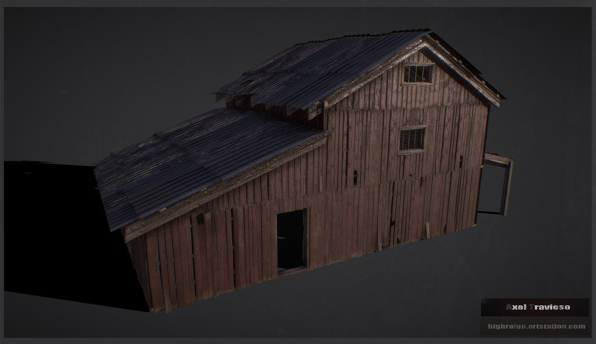 3D model House barn Modular VR / AR / low-poly | CGTrader