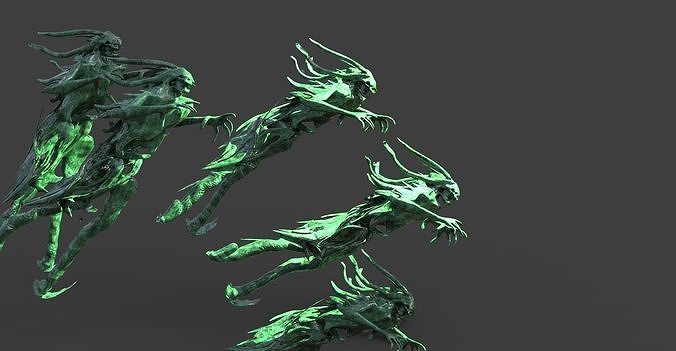 Stylized ghosts 3D model | CGTrader