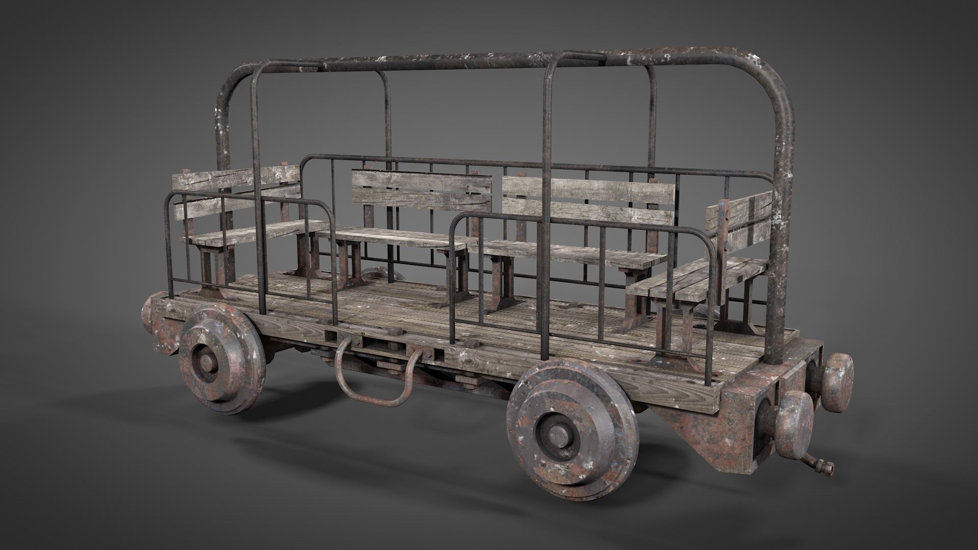Old mine Worker Carrier 3D model | CGTrader