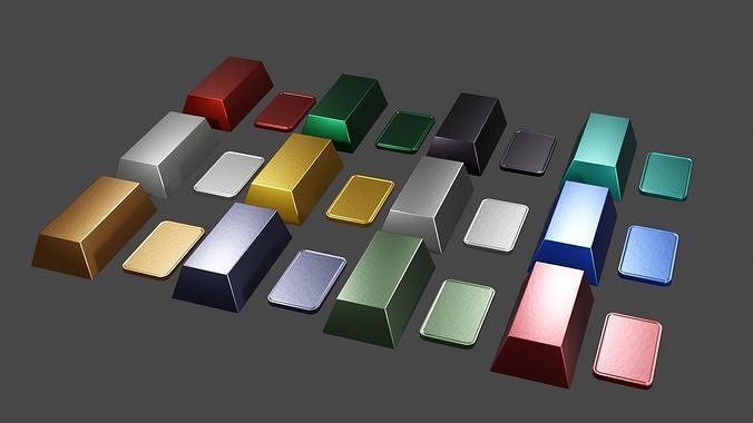 3D model Mineral Ore Bars VR / AR / low-poly | CGTrader