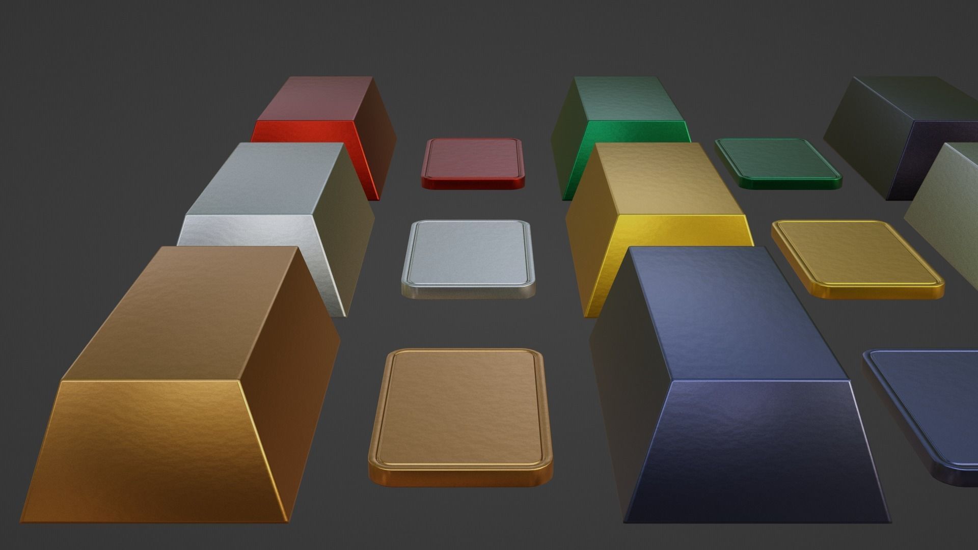 3D model Mineral Ore Bars VR / AR / low-poly | CGTrader