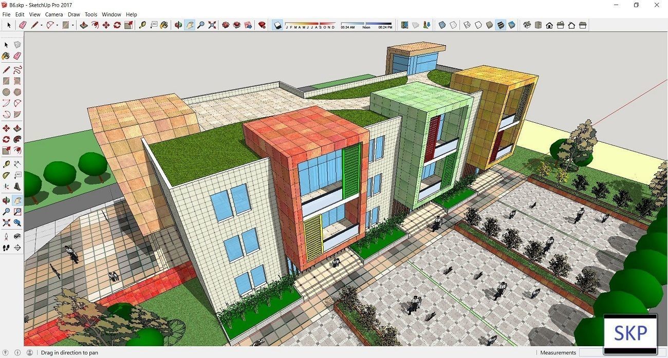 Sketchup Kindergarten B6 3D model | CGTrader