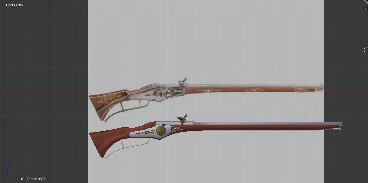 16th Century Wheellock Rifle 3D model rigged | CGTrader
