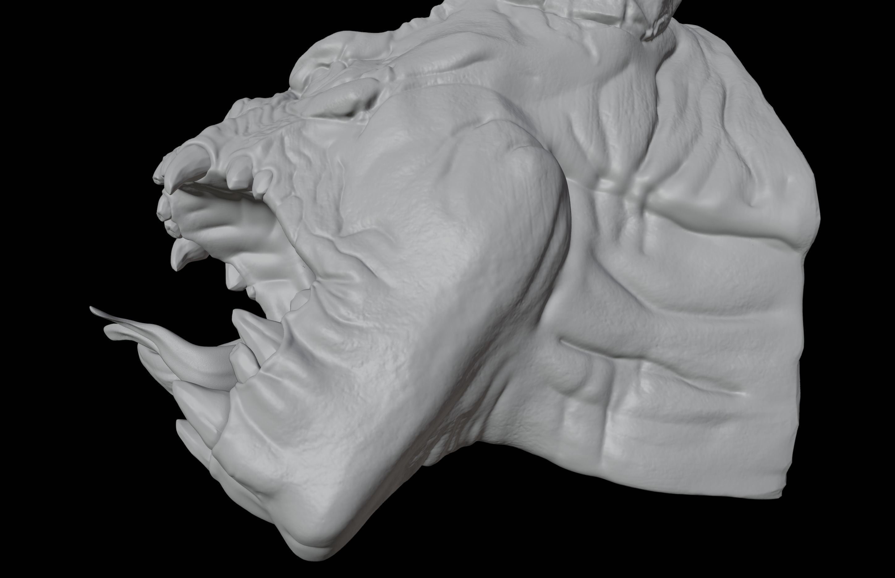 Fallout 4 Deathclaw Life Size Head 3D Model For 3D Printing 3D model 3D ...