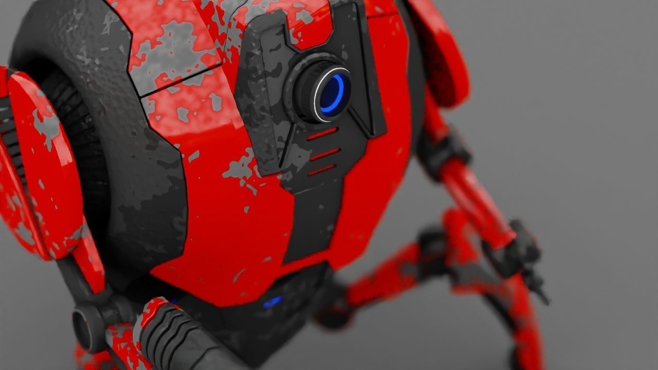 BUG DROID rigged character 3D model rigged | CGTrader