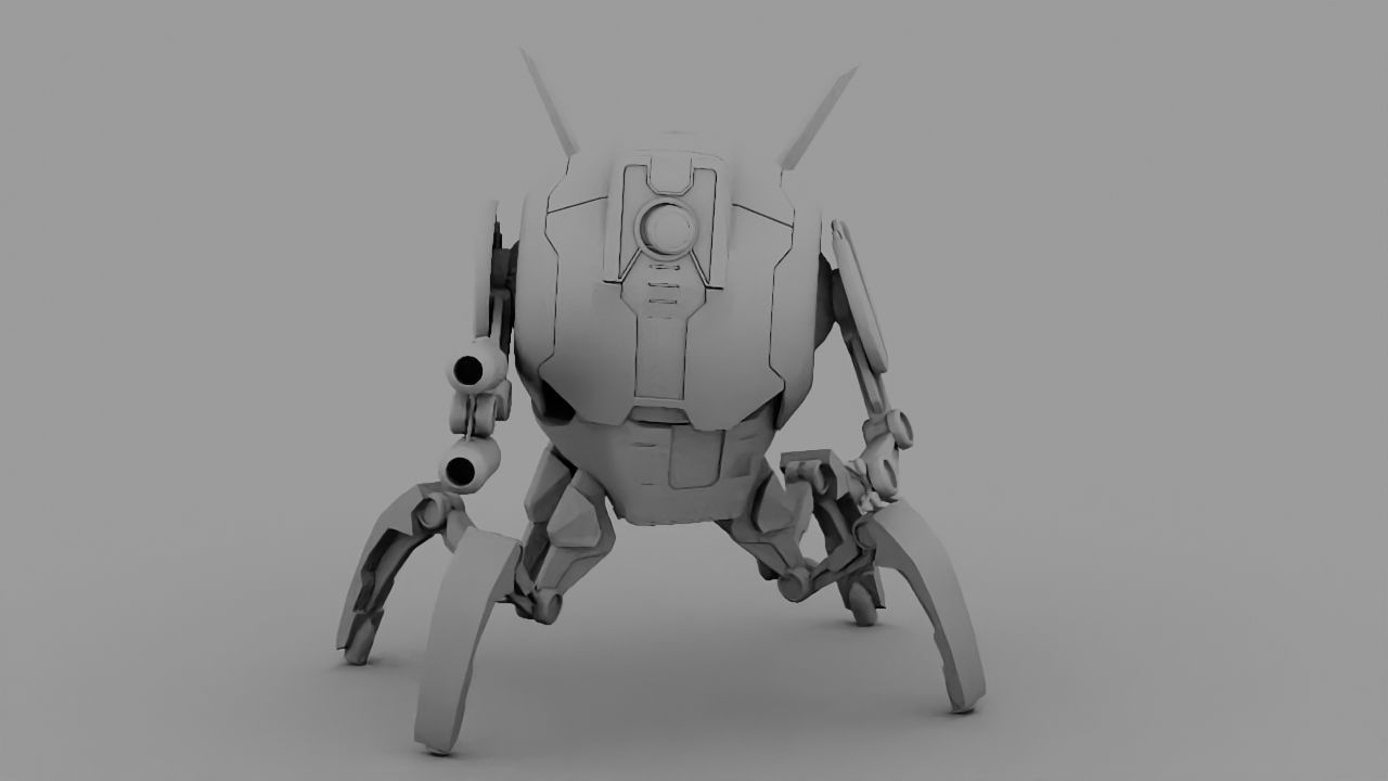 BUG DROID rigged character 3D model rigged | CGTrader