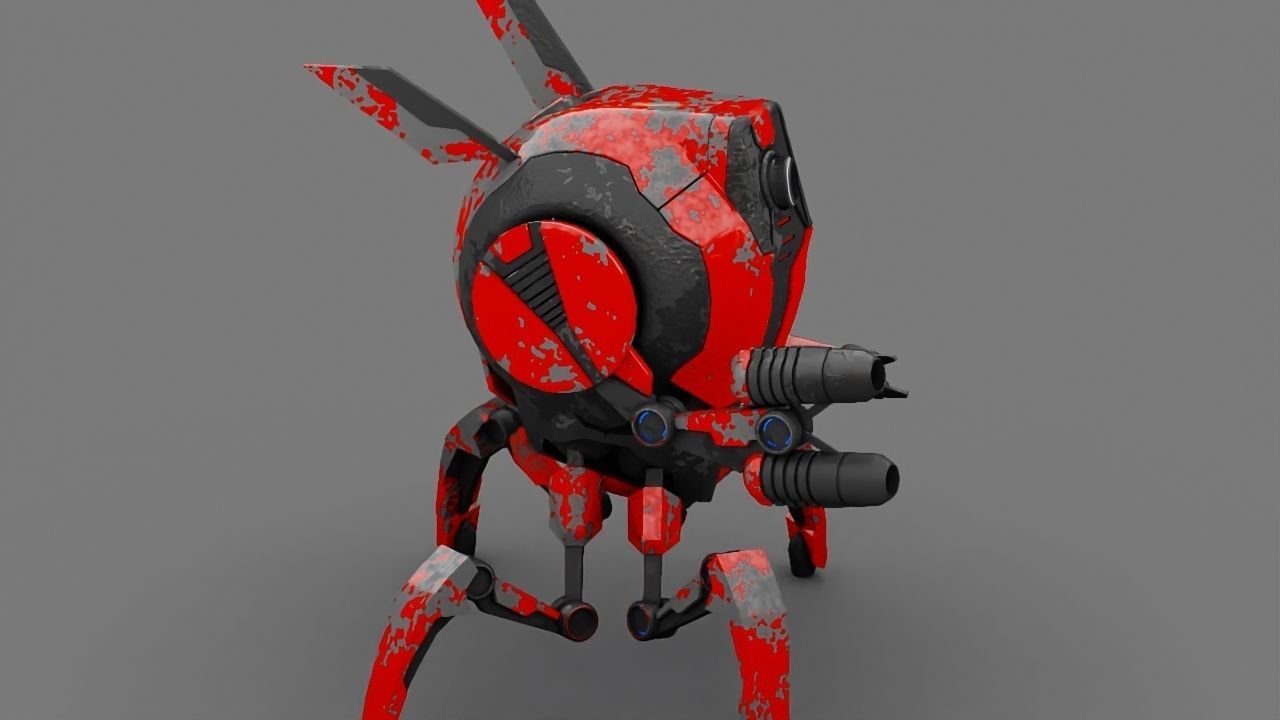BUG DROID rigged character 3D model rigged | CGTrader