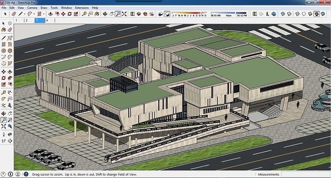 Sketchup Museum 116 3D model | CGTrader
