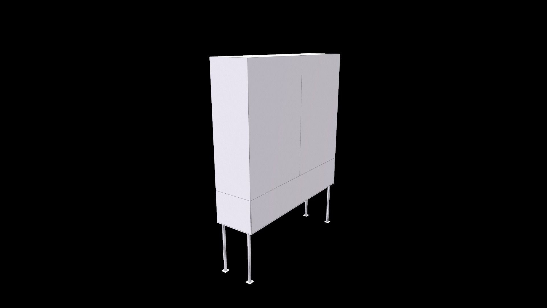 3D model Grey Panel VR / AR / low-poly | CGTrader