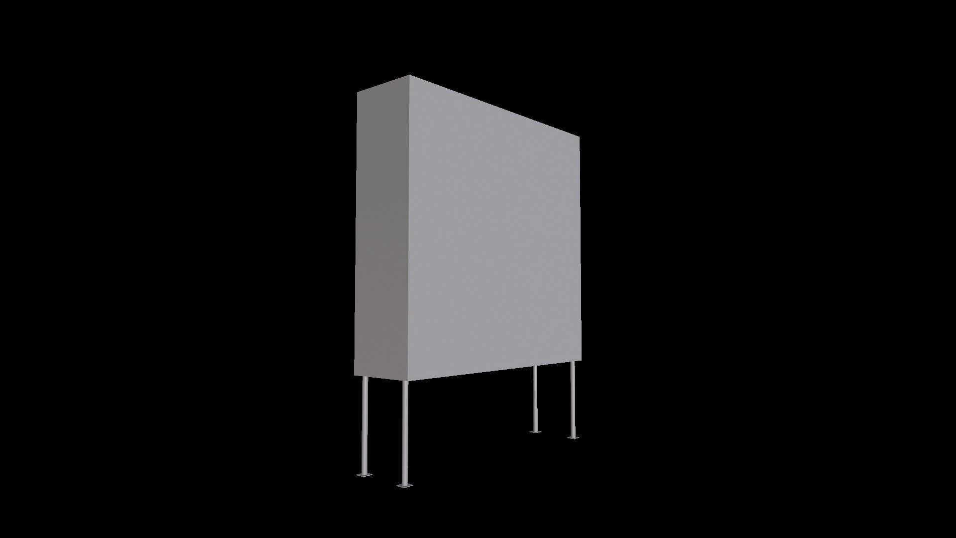 3D model Grey Panel VR / AR / low-poly | CGTrader