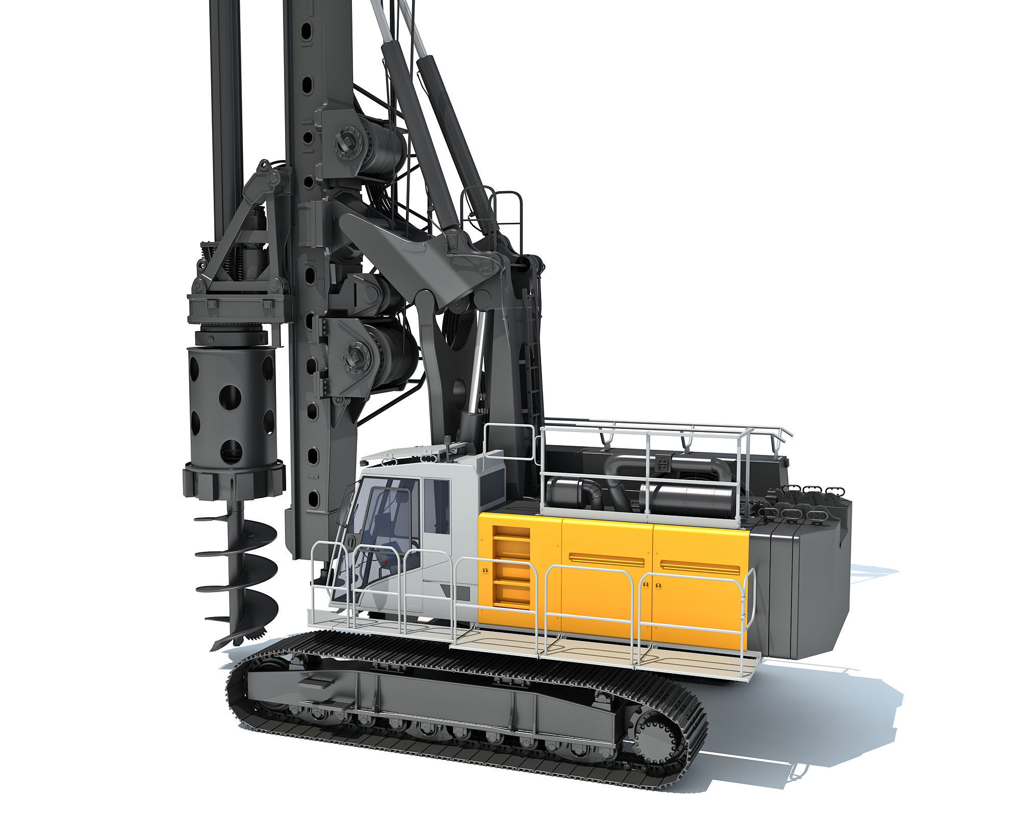 Rotary Drilling Rig 3D model | CGTrader